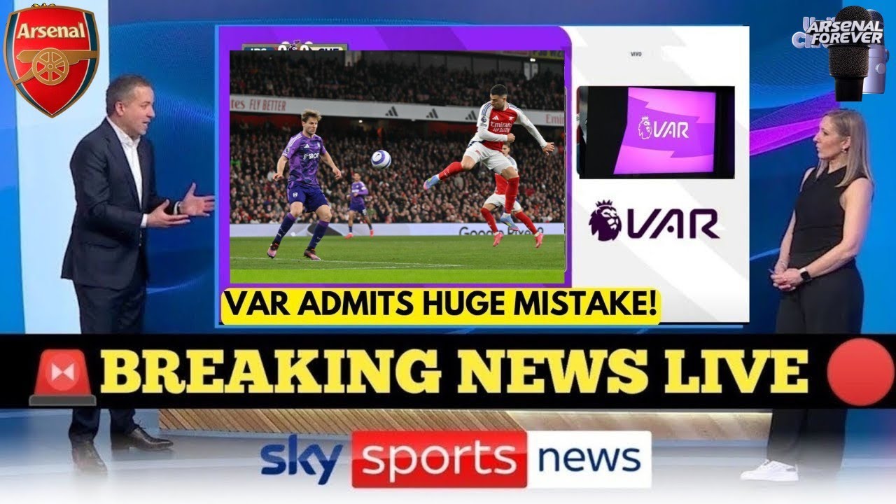HOWARD WEBB ADMITS OFFICIATING ERROR IN ARSENAL VS FULHAM CLASH - YouTube