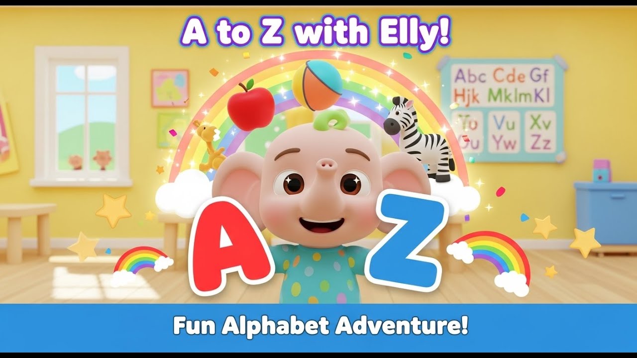 ABCD Elly's Alphabet Adventure! Learn the ABCs with Fun! 🐘 - YouTube
