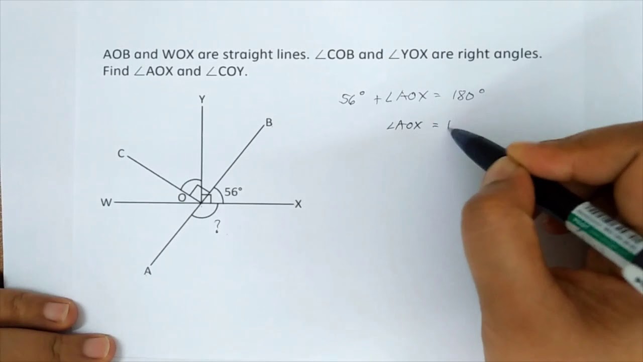 Challenging Word Problems in Angles 2 - YouTube