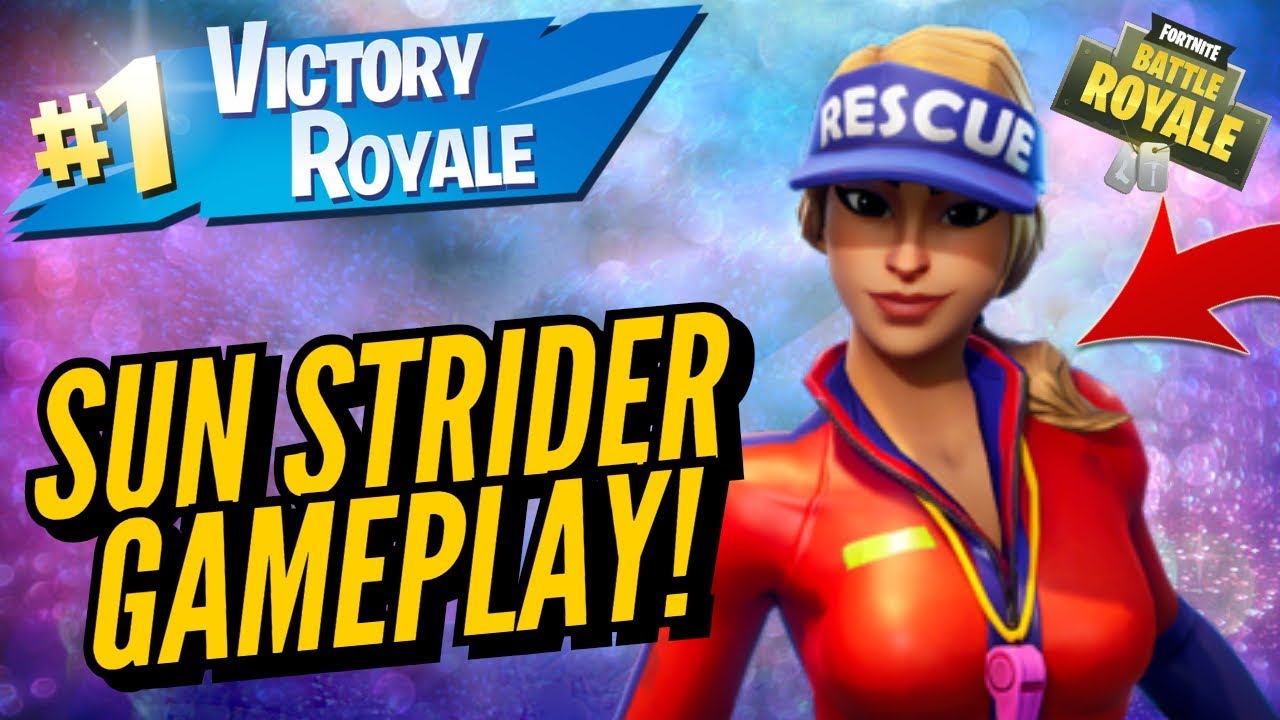 SUN STRIDER Skin Gameplay! In Fortnite Battle Royale.. - YouTube