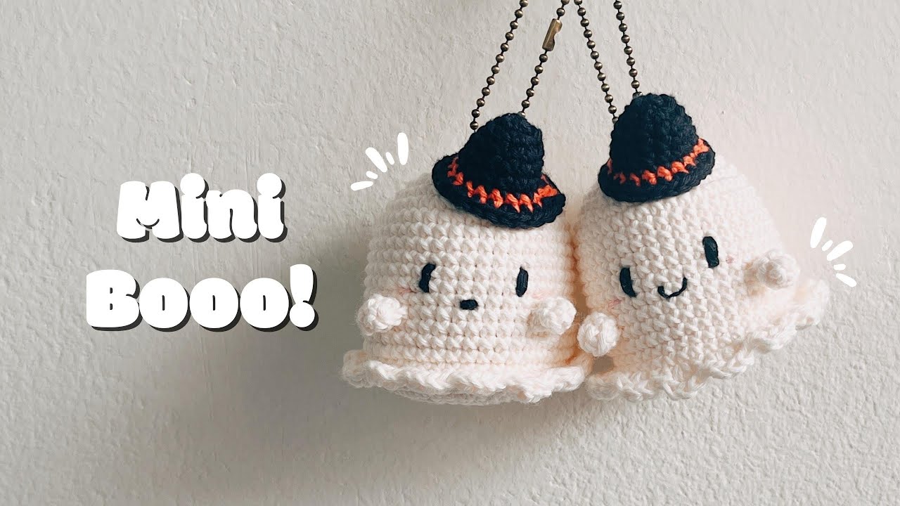 [ENG SUB] How to crochet mini boo amigurumi (easy & step by step) - YouTube