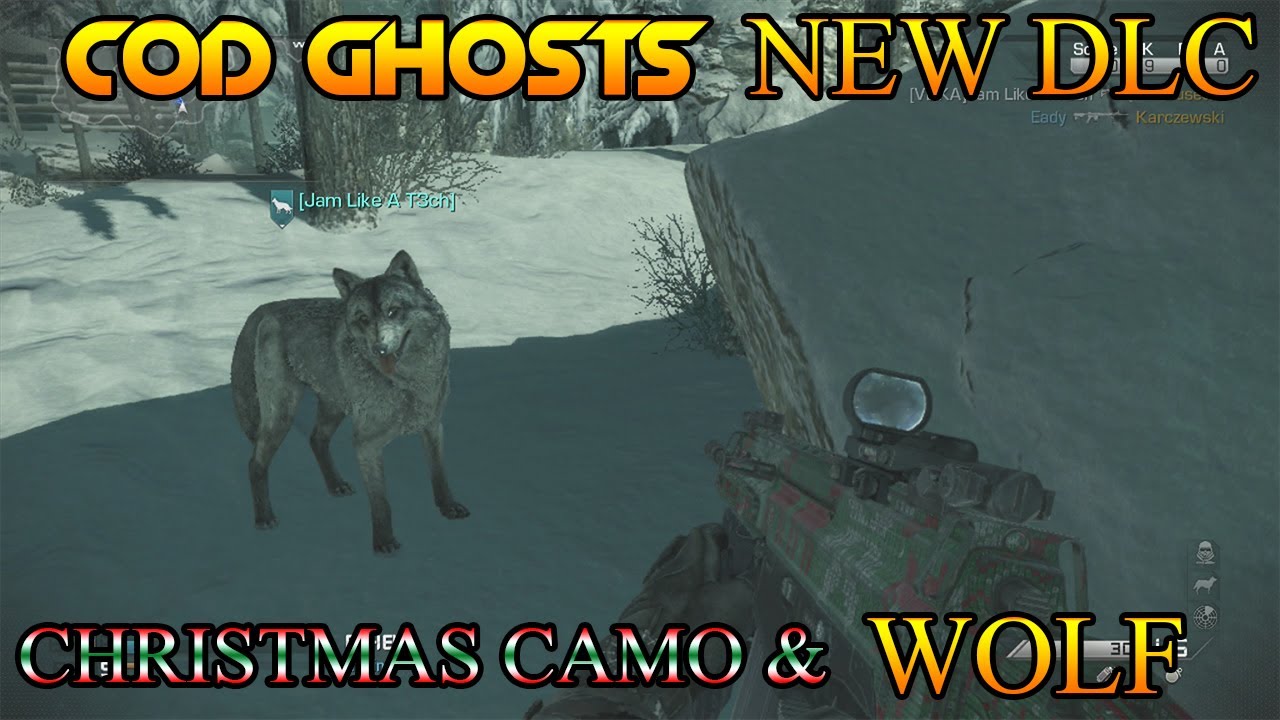 "Omg its a wolf!"-Cod ghost wolf gameplay W/Christmas camo - YouTube