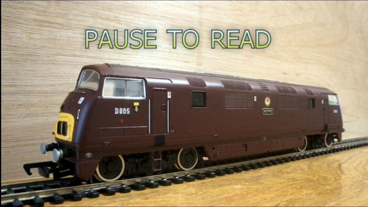 B.R. Class 42 Warship diesel No D805 Benbow in BR maroon livery late ...