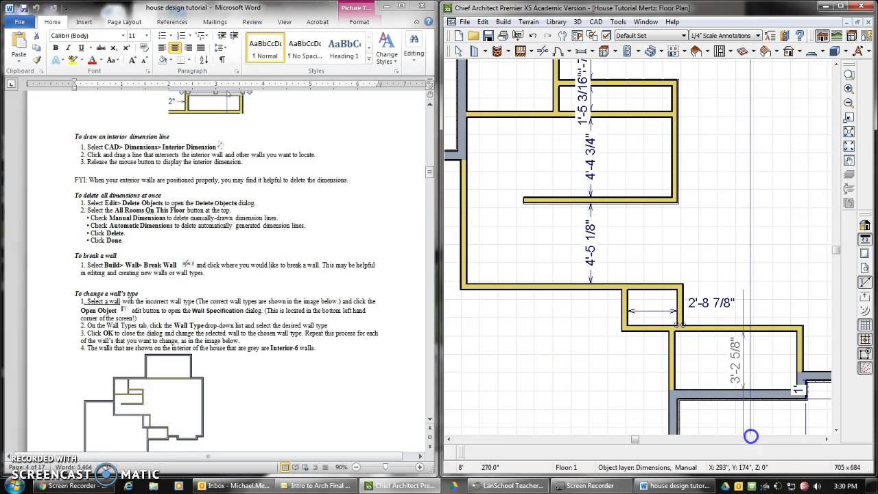Step 2: Chief Architect Interior Walls, Rooms, and Cameras - YouTube