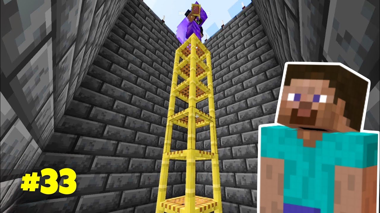 I MADE BIG LADDER FOR MY CASTLE IN MINECRAFT SURVIVAL SERIES ...