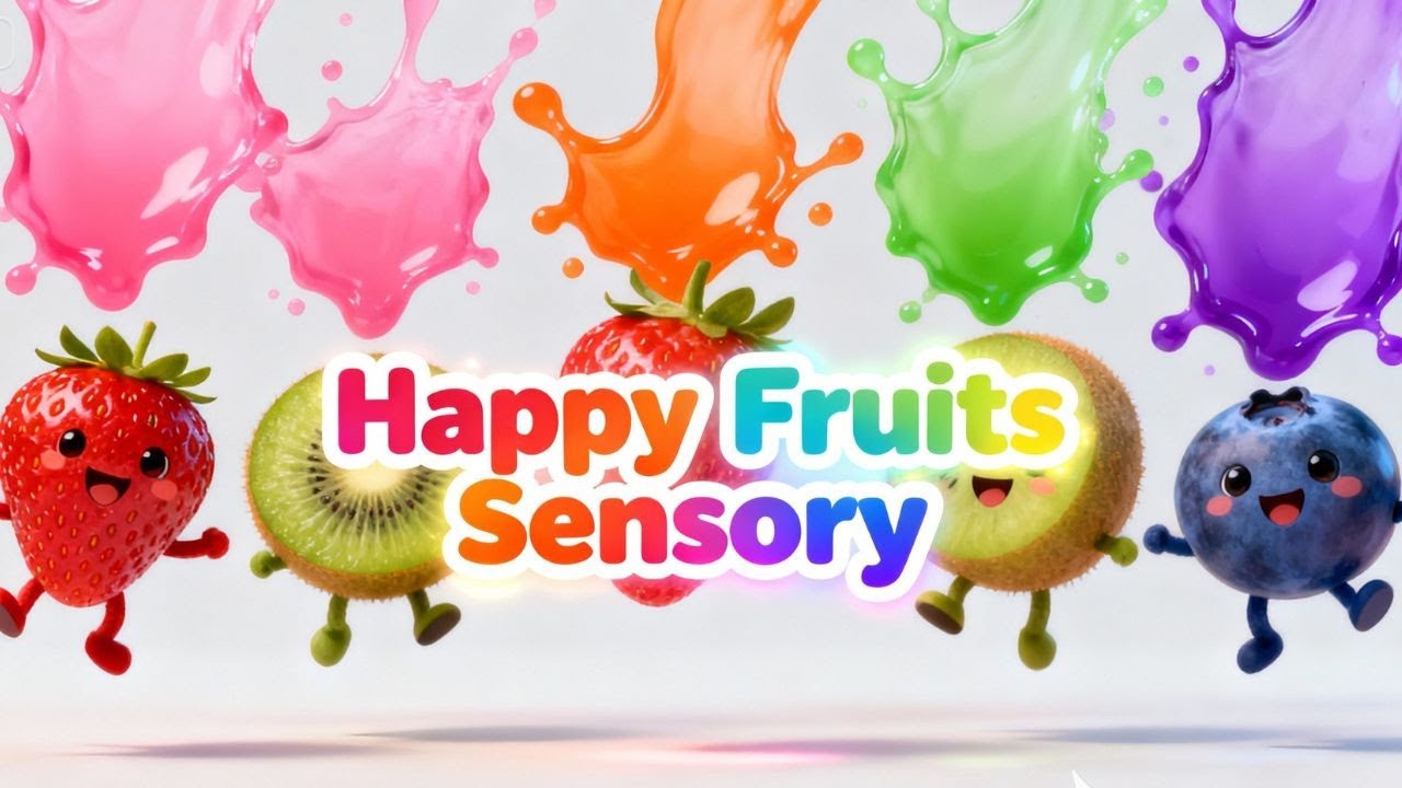 Fiesta de Ritmo del Arcoíris de Frutas - ¡Colores, Música y Diversión ...