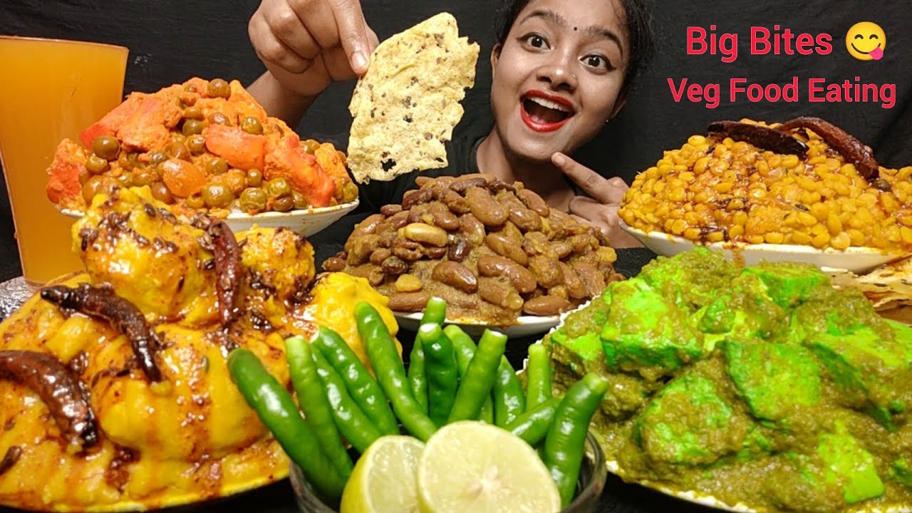 ASMR:🔥RAJMA CHAWAL,PAKODA KADHI, PALAK PANEER,DAL TADKA,MATAR PANEER ...