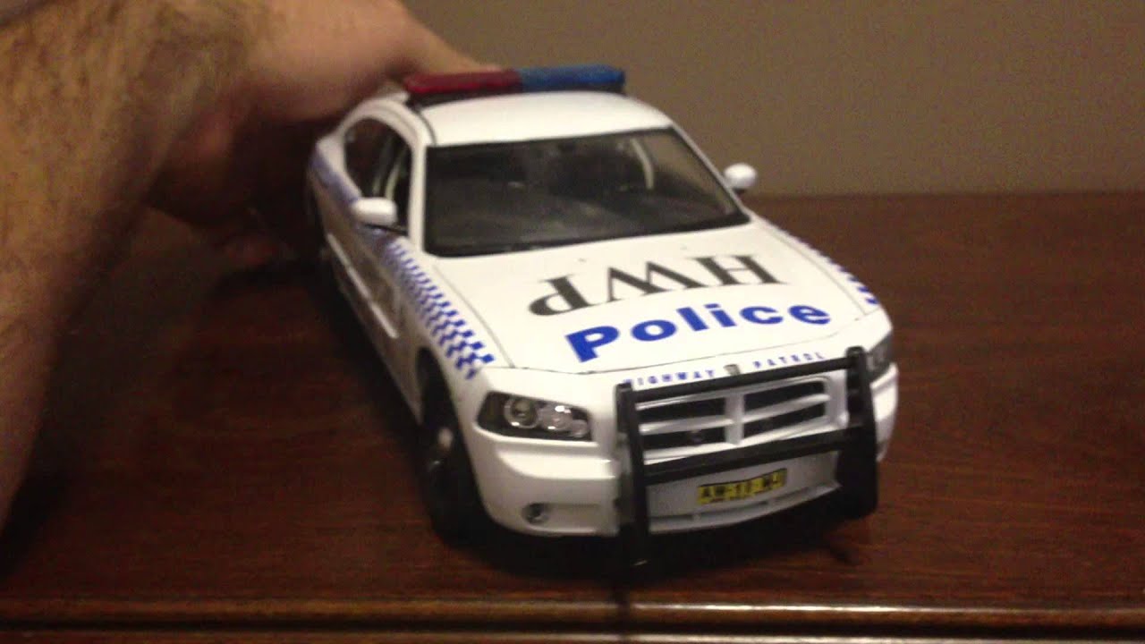 1/18 Dodge charger RT NSW Police Highway Patrol - YouTube