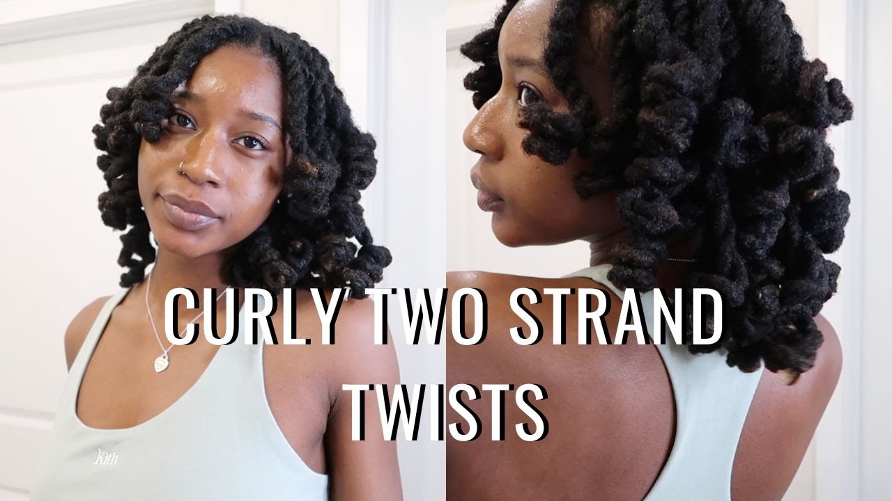 CURLY TWO STRAND TWIST TUTORIAL | RETWIST & STYLE W ME | Sunshine Locd ...