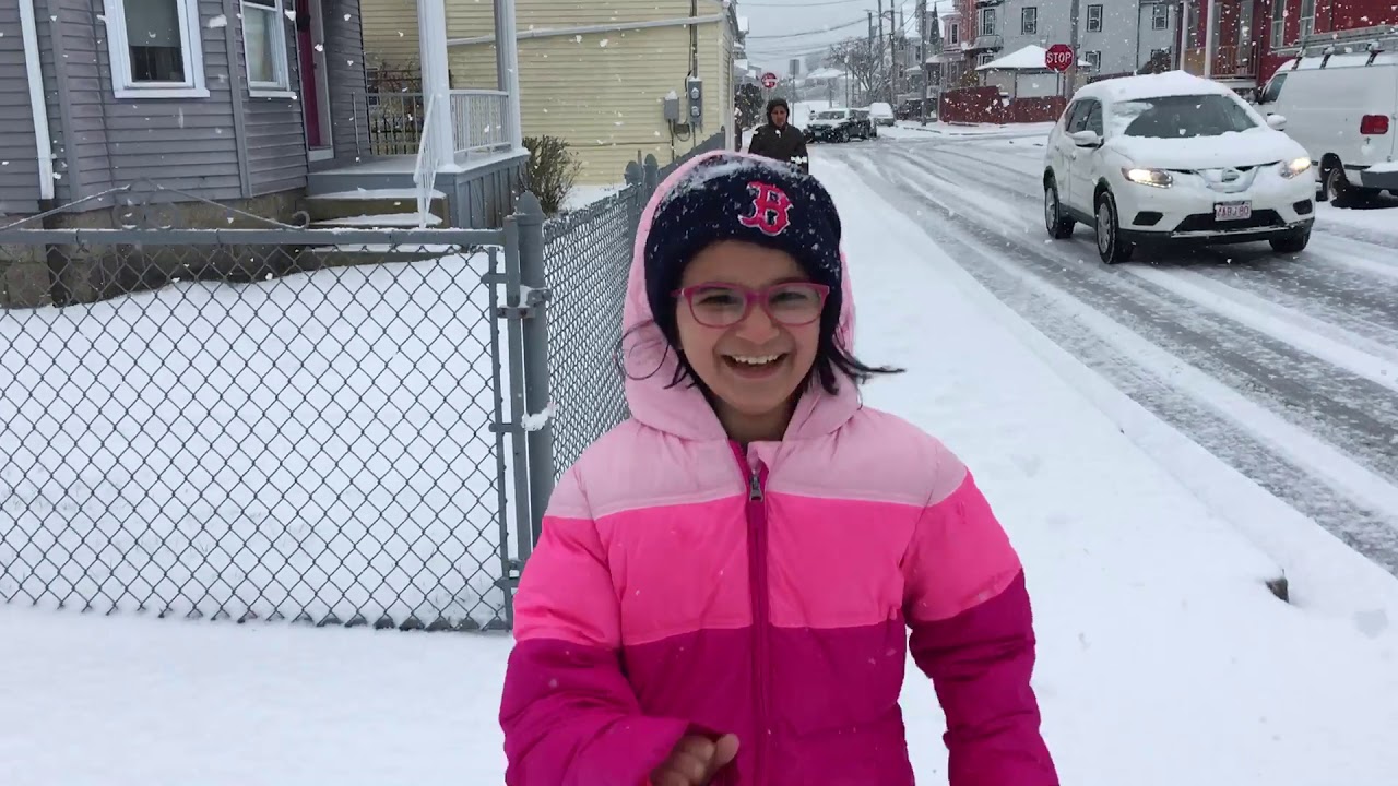 Snow Fall Fall River MA, 04 April 2016 - YouTube