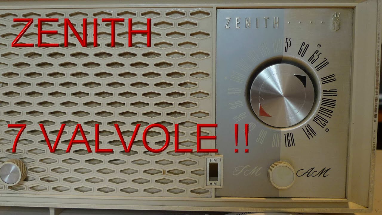radio a valvole zenith h 723 SETTE VALVOLE !! del 1962 - YouTube