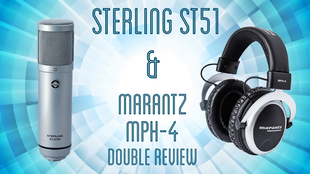 Sterling Audio ST51 Condenser Microphone & Marantz MPH-4 Headphones ...