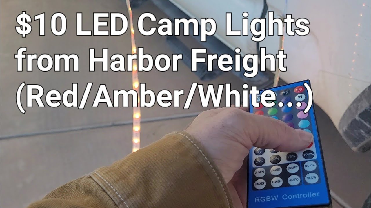 Nice $10 LED Camp Lights from Harbor Freight (Red/Amber/White and ...