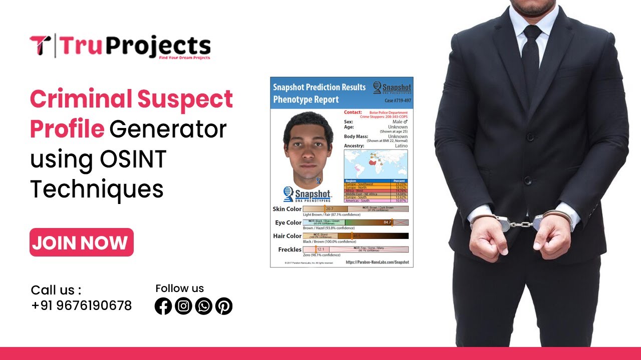 Criminal Suspect Profile Generator using OSINT Techniques final year ...
