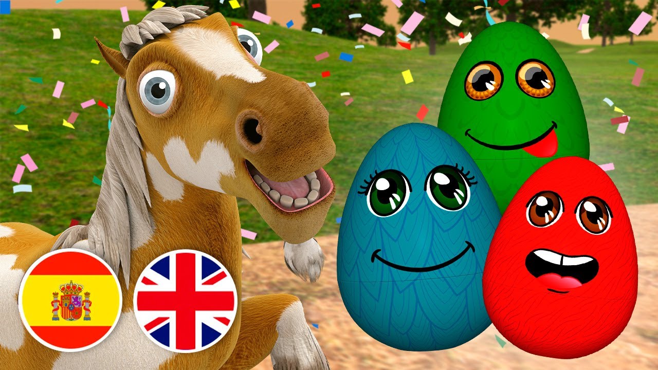 Abrimos los Huevos Sorpresa y Aprendemos Inglés | El Reino Dice - YouTube