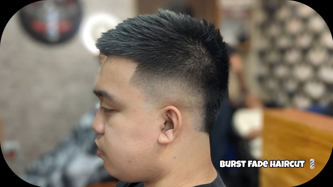 Burst Fade haircut, # - YouTube
