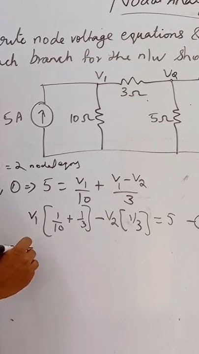 Nodal Analysis in electric circuits - YouTube