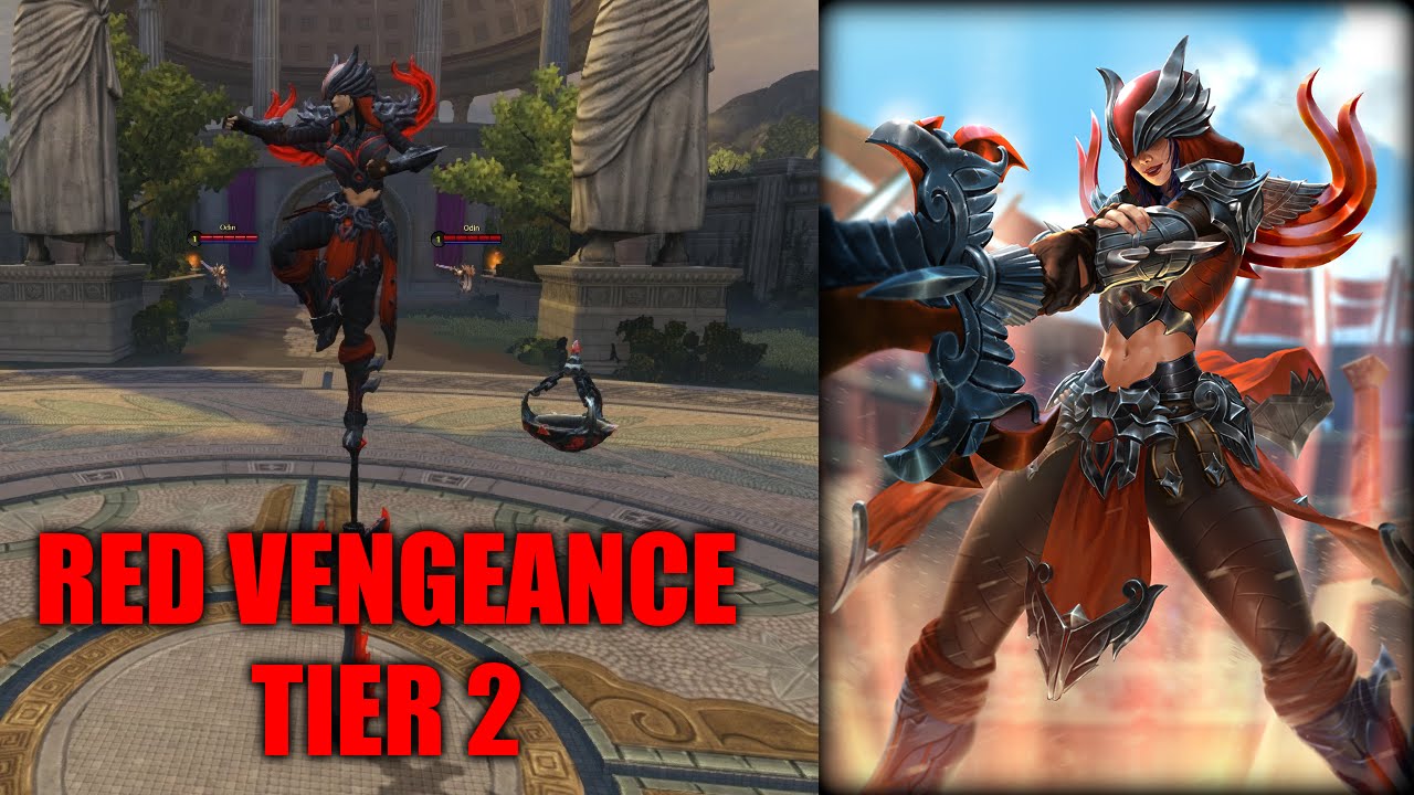 SMITE Nemesis Red Vengeance Tier 2 Skin Preview - YouTube