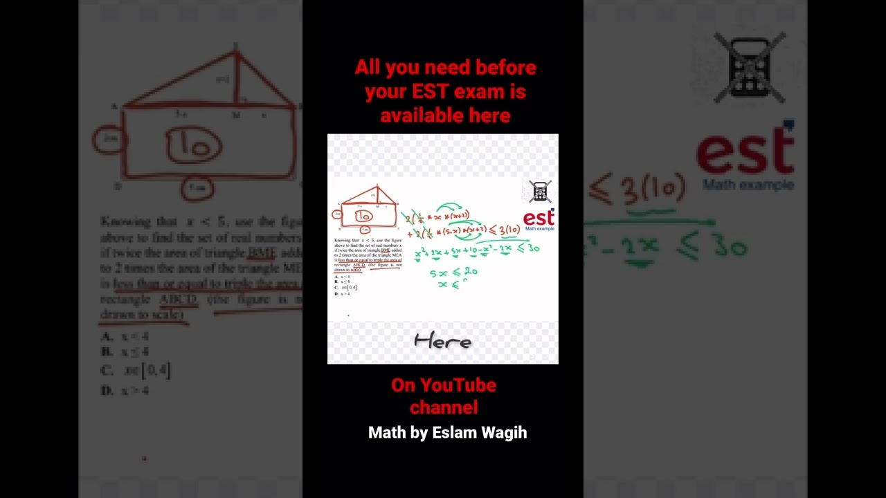 📚EST math examples and exams - YouTube