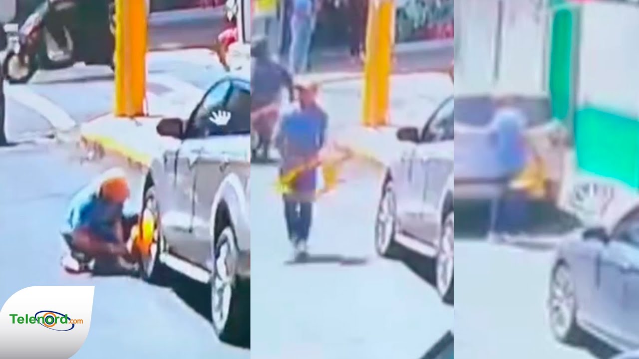 Conductor retira candado colocado por las autoridades en SFM - YouTube