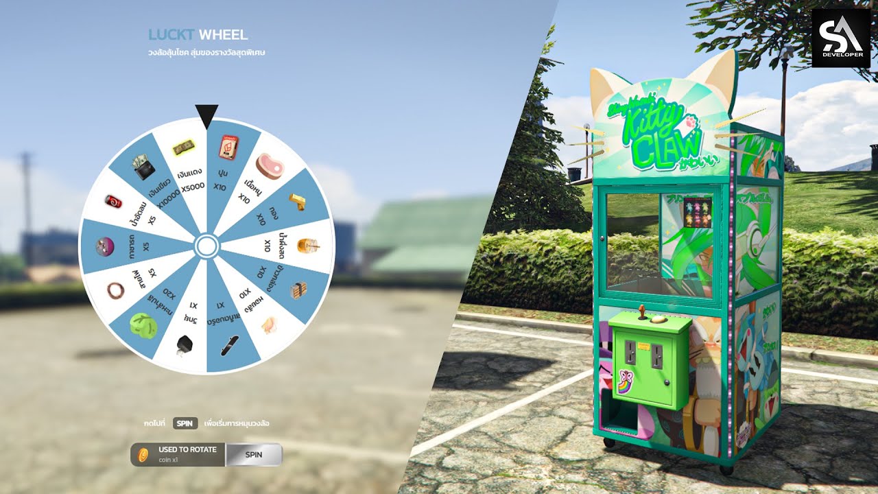 Scripts - Fivem | SA_Luckywheel | วงล้อนำโชค - YouTube