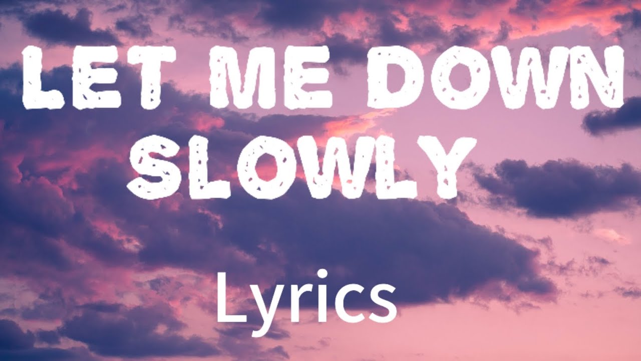 Let Me Down Slowly | Lyrics | Alec Benjamin | Master Mariyo - YouTube