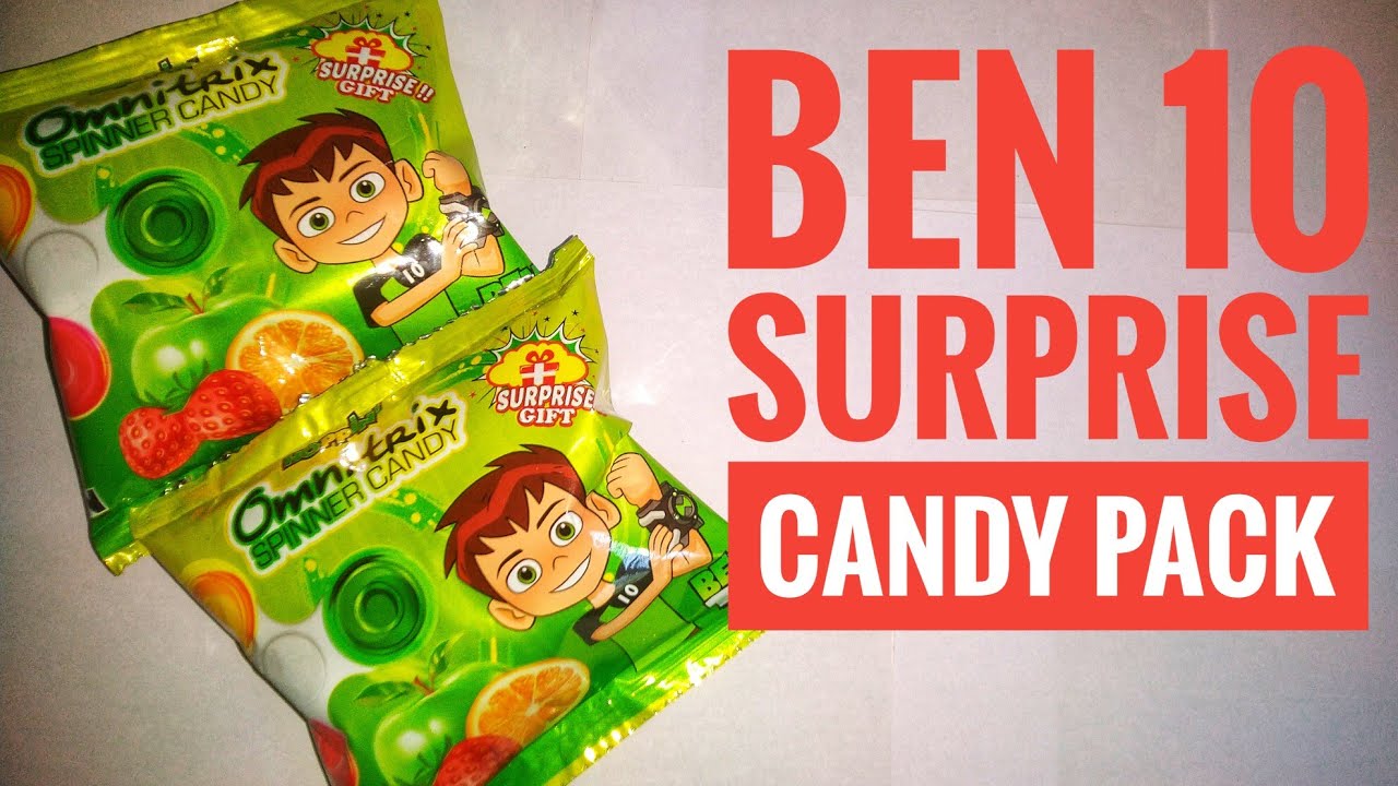 Ben 10 surprise candy pack opening || free fidget spinner and surprise ...