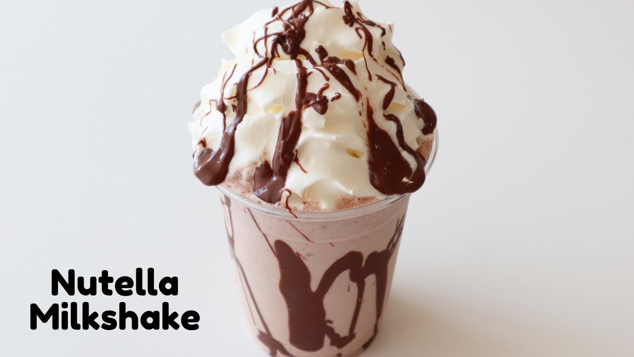 How to make Nutella Milkshake | Super easy & ready in 5 minutes ...