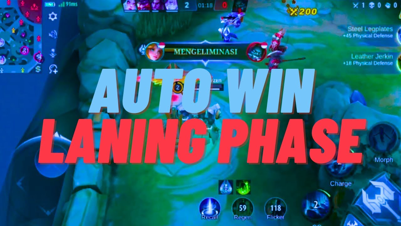 HERO INI AUTO WIN LANING PHASE - MLBB INDONESIA - YouTube