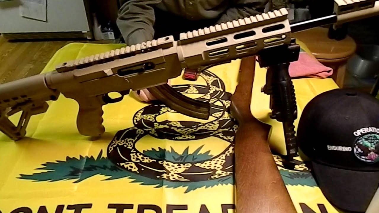 Ruger 10/22 with upgrade stock - YouTube