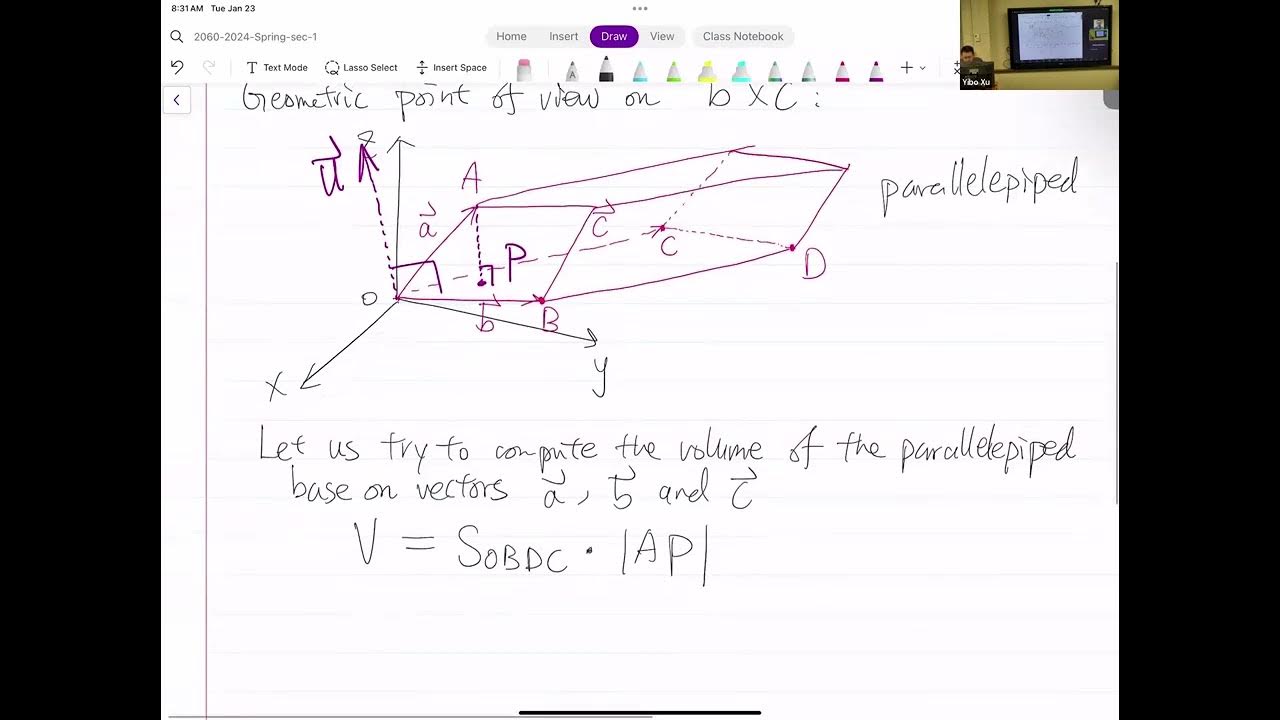 Calc III 13.4 The cross product - YouTube