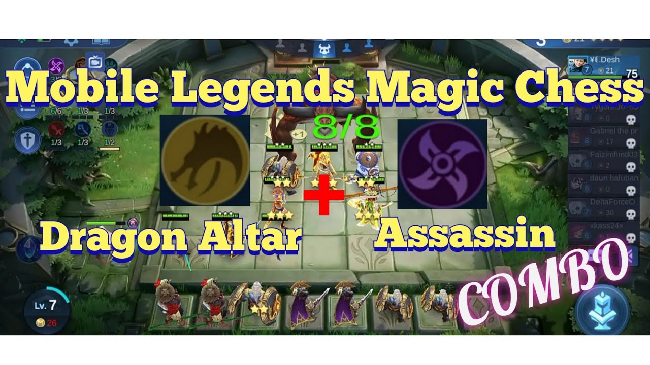 Mobile Legends Magic chess - Dragon altar + assassin combo (with ...
