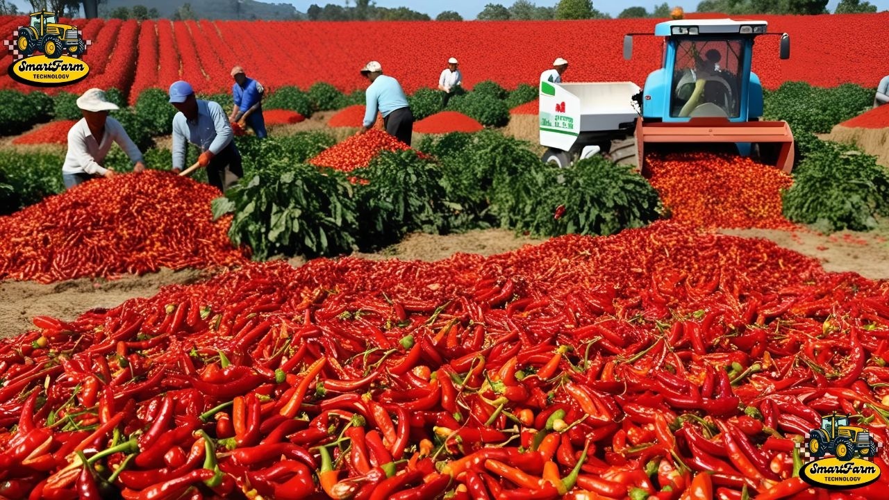 Harvesting Millions of Chili Peppers: The High Tech Paprika Production ...