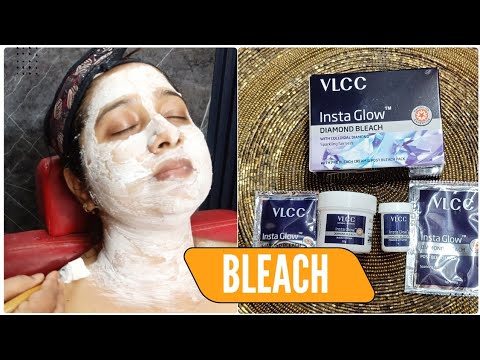 VLCC Insta glow Diamond Bleach | How to use Bleach on face| Full review ...