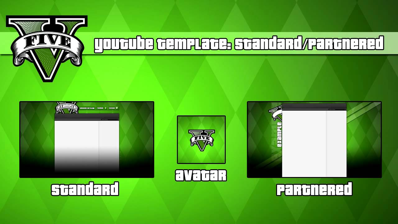 GTA 5 :: Free Youtube Templates (PSD File) - YouTube