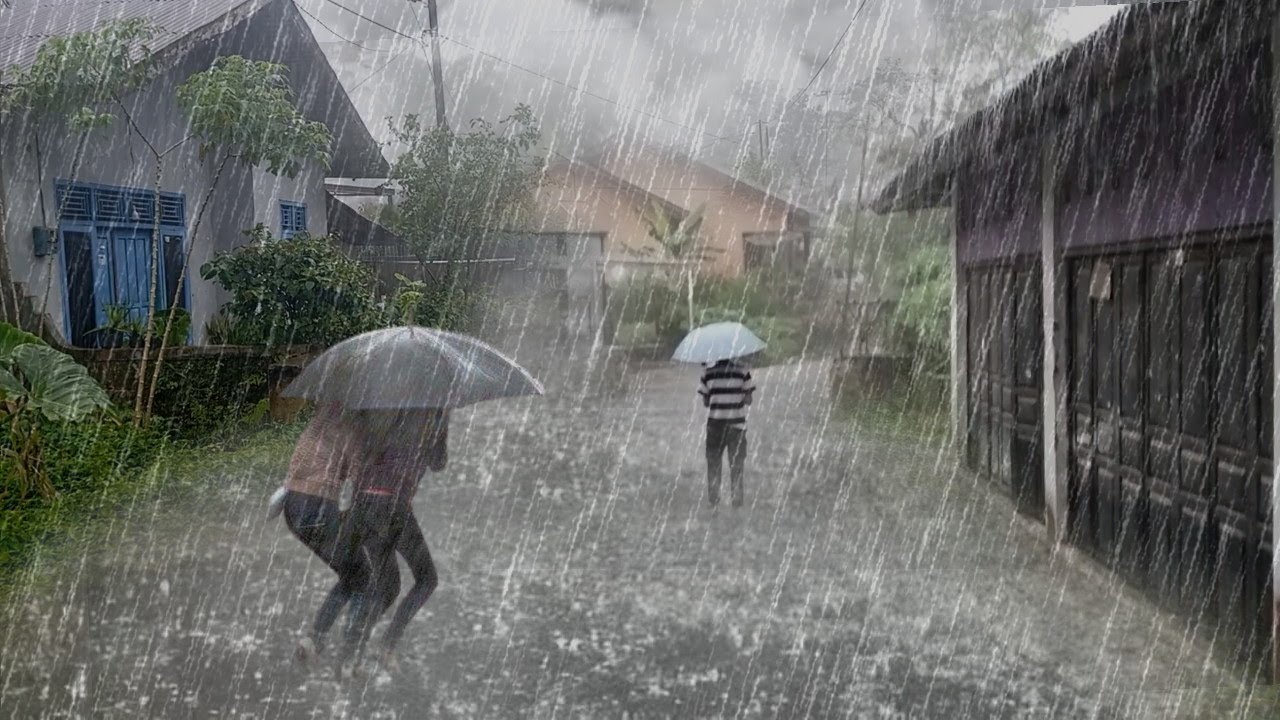 INSANE STORM! Nonstop Heavy Rain & Thunder in Indonesia / Walking in ...