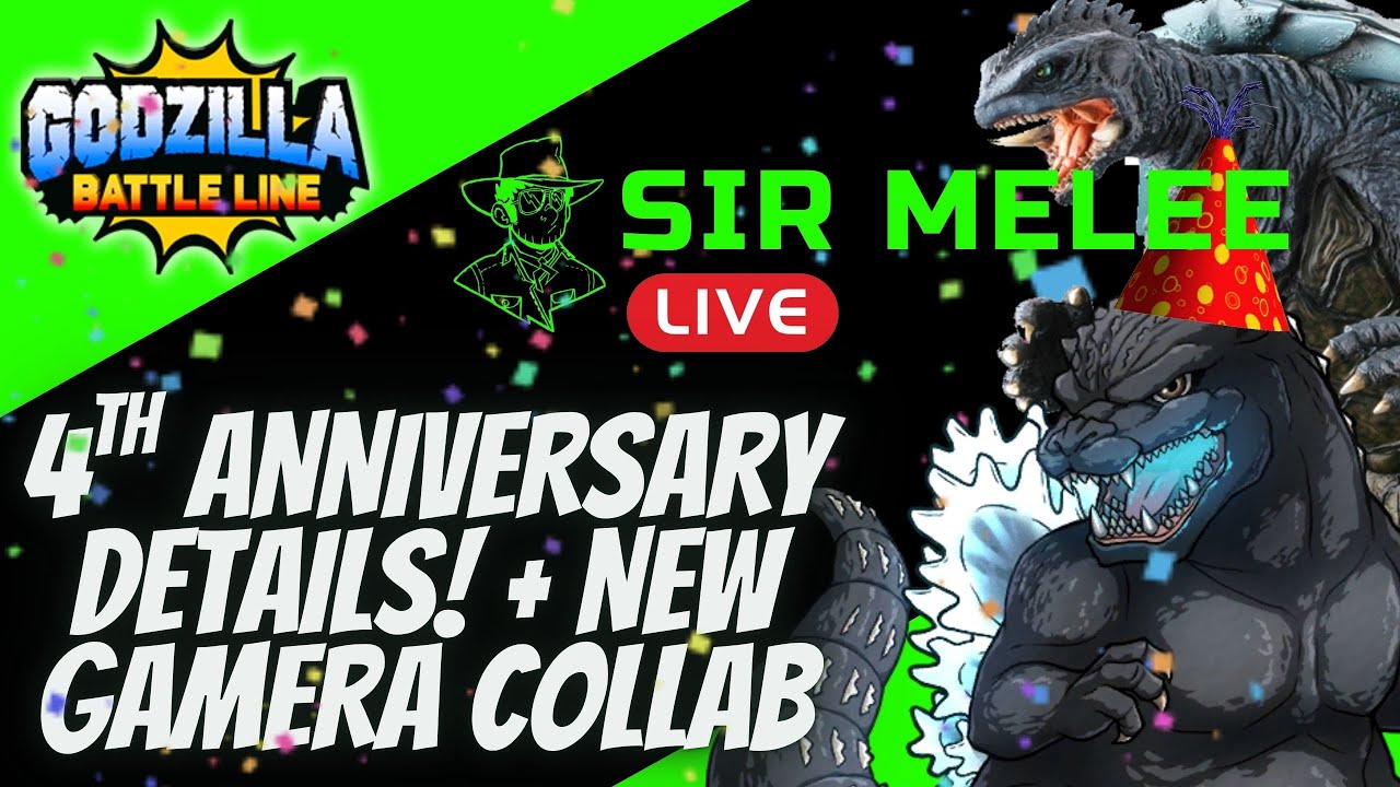 GODZILLA BATTLE LINE 4TH ANNIVERSARY NEWS!!! HEISEI GAMERA ...