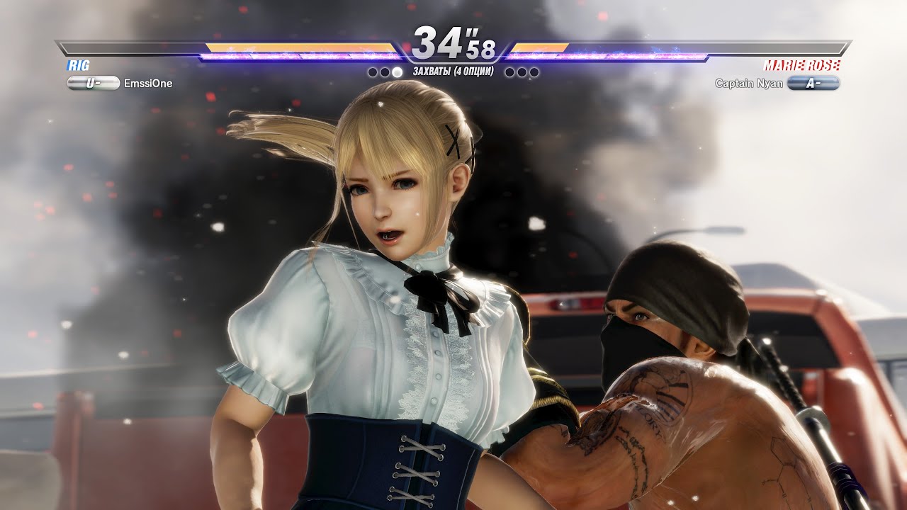 DOA6, EmssiOne, Rig Vs Captain Nyan, Marie Rose, Dead or Alive 6, 4k ...