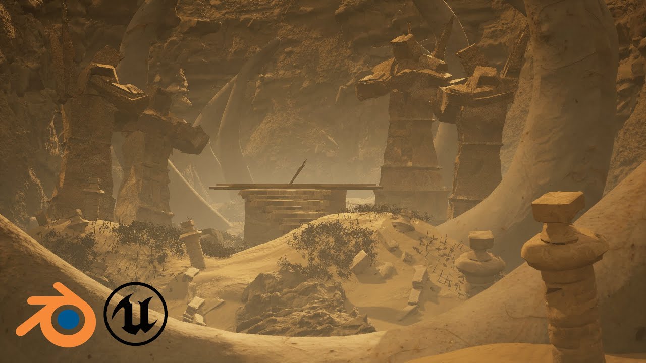 Desert - 3D Blender animation - YouTube