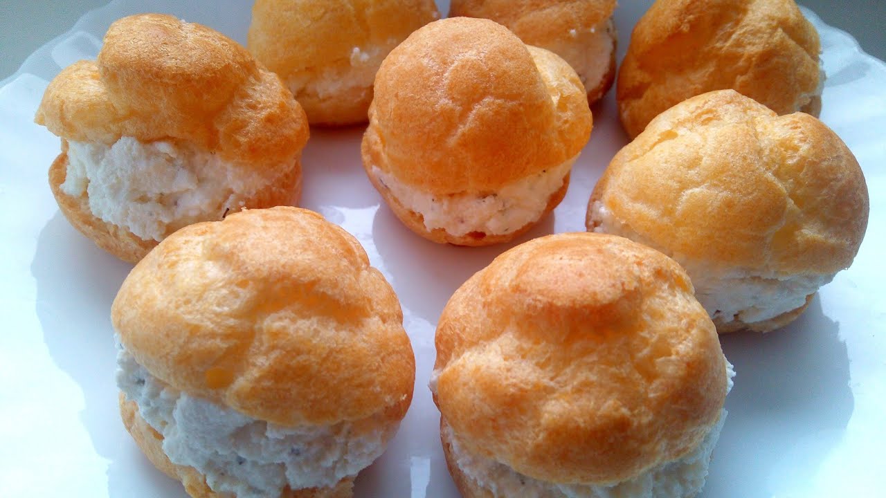 SAVOURY CHEESE PROFITEROLES - YouTube