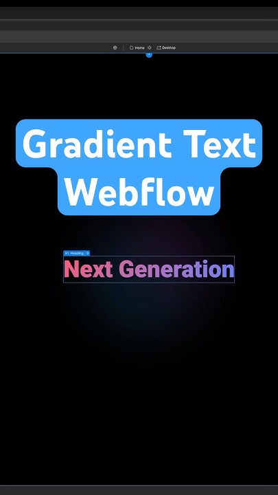 WEBFLOW HOW TO Make Gradient Text #webflow #webflowtutorial #quicktips ...