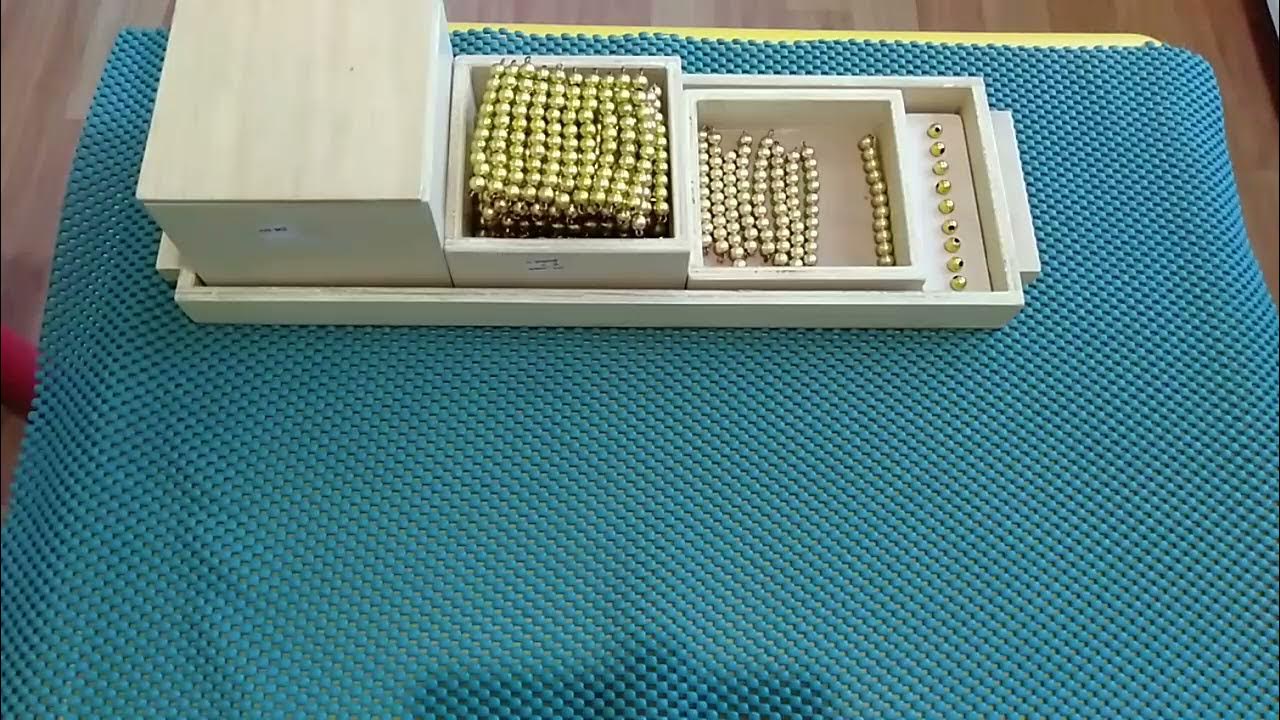 Video||Counting through using golden beads||Montessori||Kindergarten 1 ...