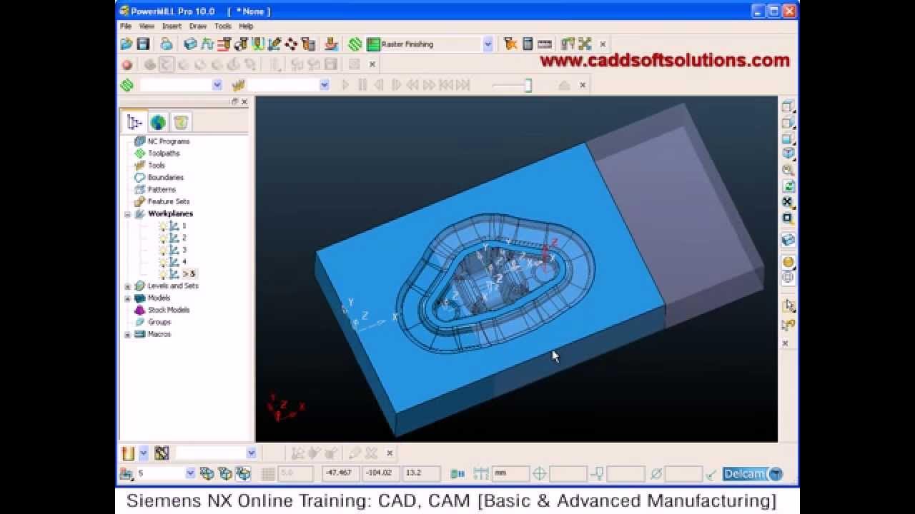 Delcam PowerMILL Training Tutorial - 3 - YouTube