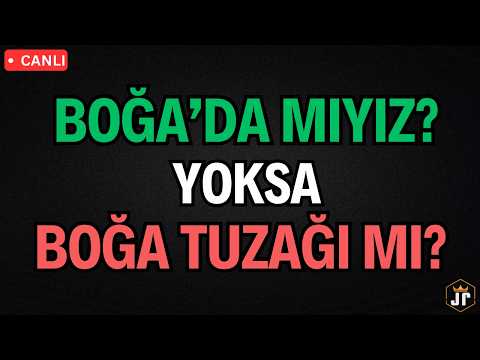 CANLI🔴 KRİPTODA BOĞA'DA MIYIZ? YOKSA BOĞA TUZAĞI MI? BİTCOİN KRİTİK SEVİYEDE! BU ALTCOİNLERE DİKKAT!
