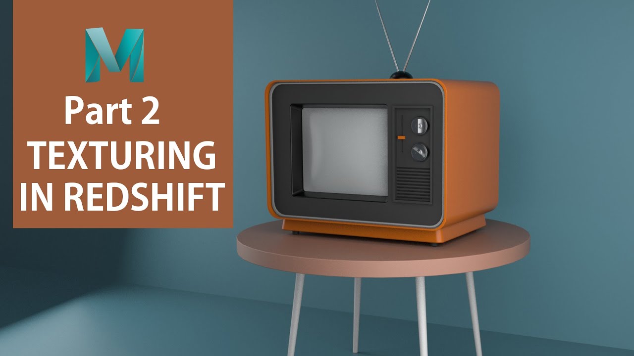Autodesk Maya 2018 | Retro Television Material & Rendering in Redshift ...