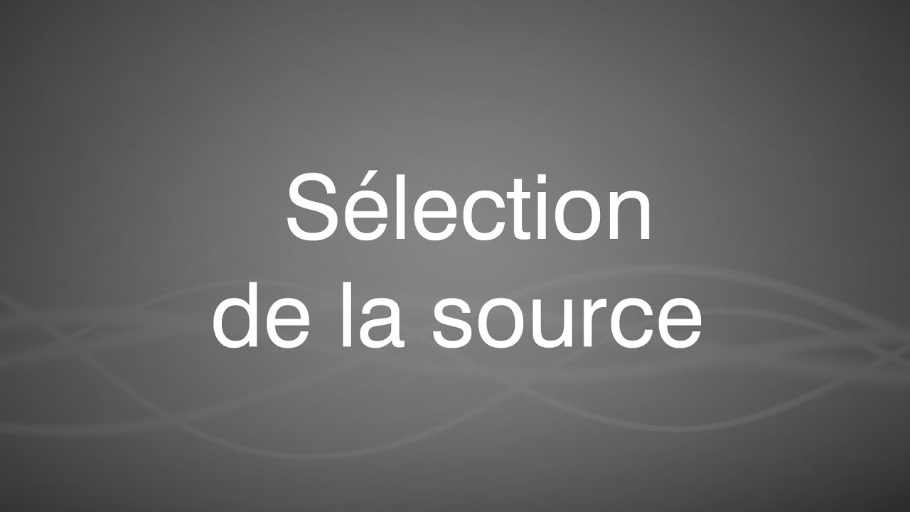 Câble Axion - Sélection de la source - YouTube