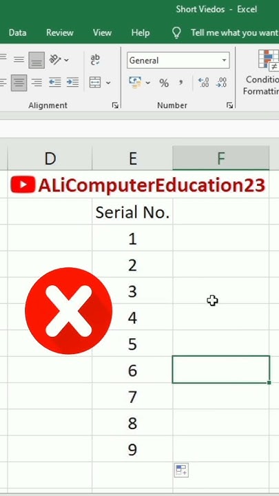 Simple Steps to Add Serial Number in Excel | #shorts #exceltips #exceltricks# ...