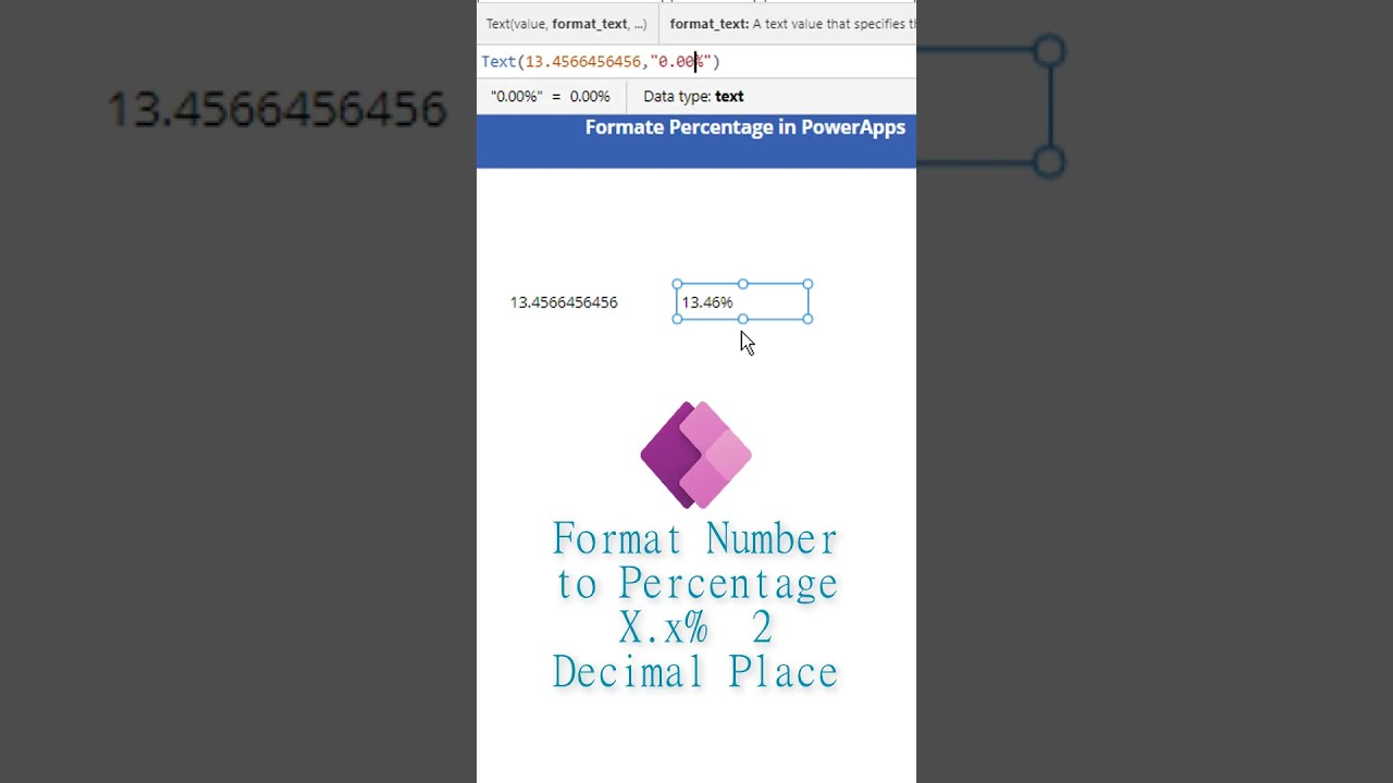 PowerApps Format Number As Percentage YouTube PowerApps Format Number As Percentage YouTube
