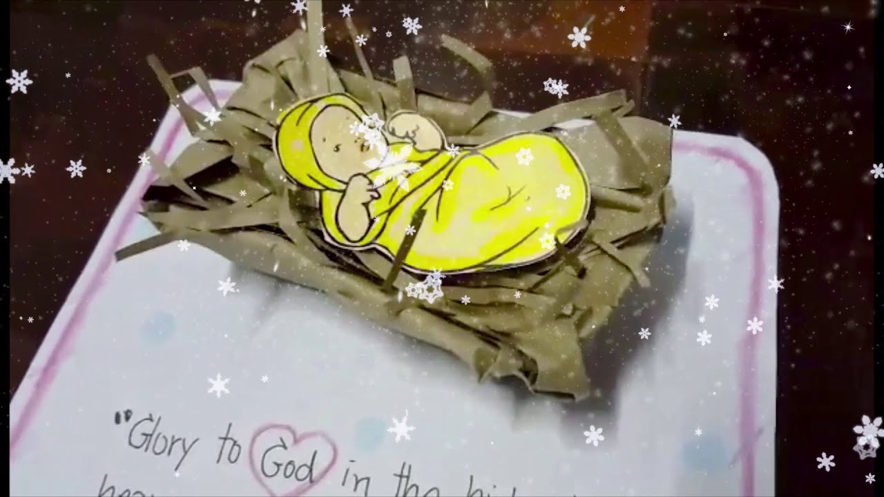 BabyJesus in the manger (Crafts for Kids) - YouTube