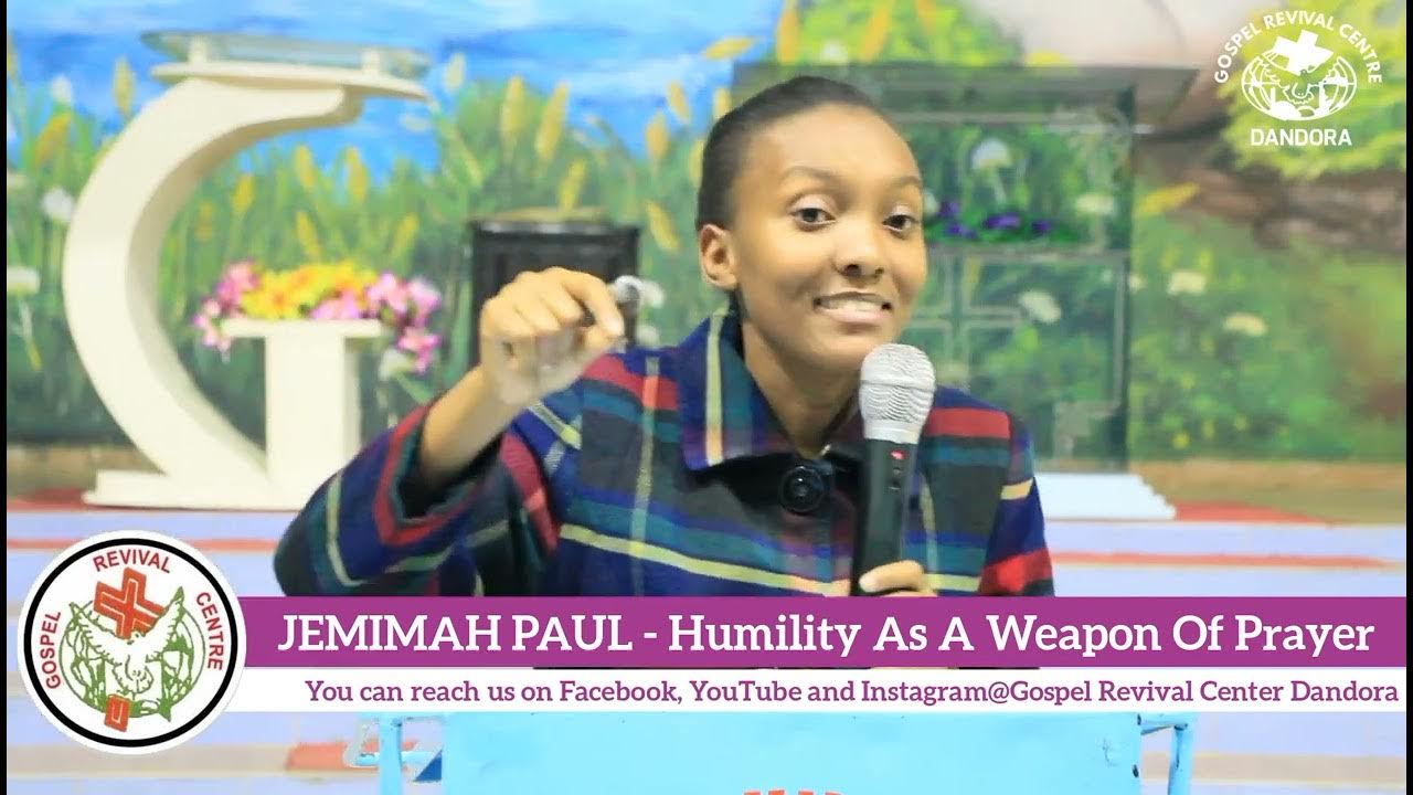 HUMILITY AS A WEAPON OF PRAYER by JEMIMAH PAUL - YouTube